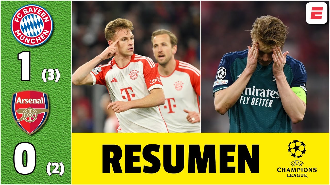 BAYERN MUNICH ELIMINÓ AL ARSENAL al vencerlo por 1-0 y selló su boleto ...