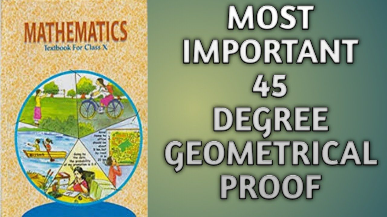 45 Degree | GEOMETRICAL PROOF | Trigonometric Ratios | sin cos tan ...