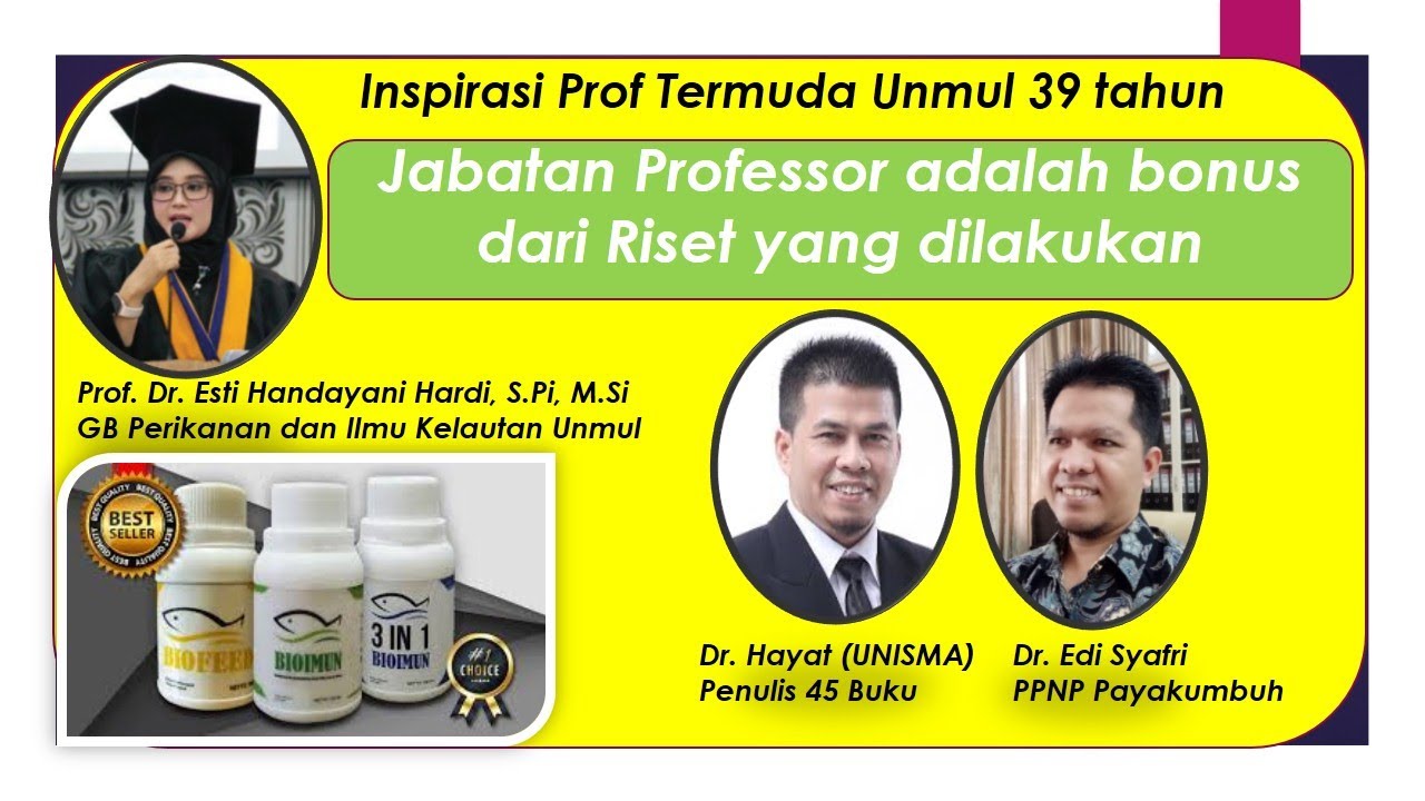 Inspirasi Sukses dari Professor Muda 39 tahun, Prof. Esti Handayani ...