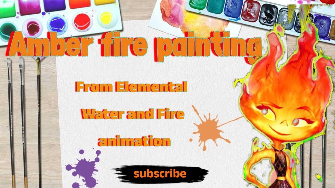 Haw to draw ember 🔥elemental - YouTube