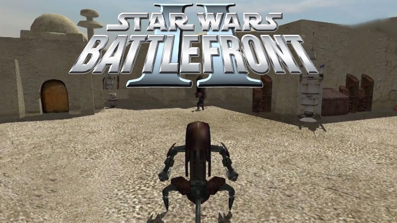 Star Wars Battlefront 2 - Mos Eisley - Sniper / Droideka - YouTube