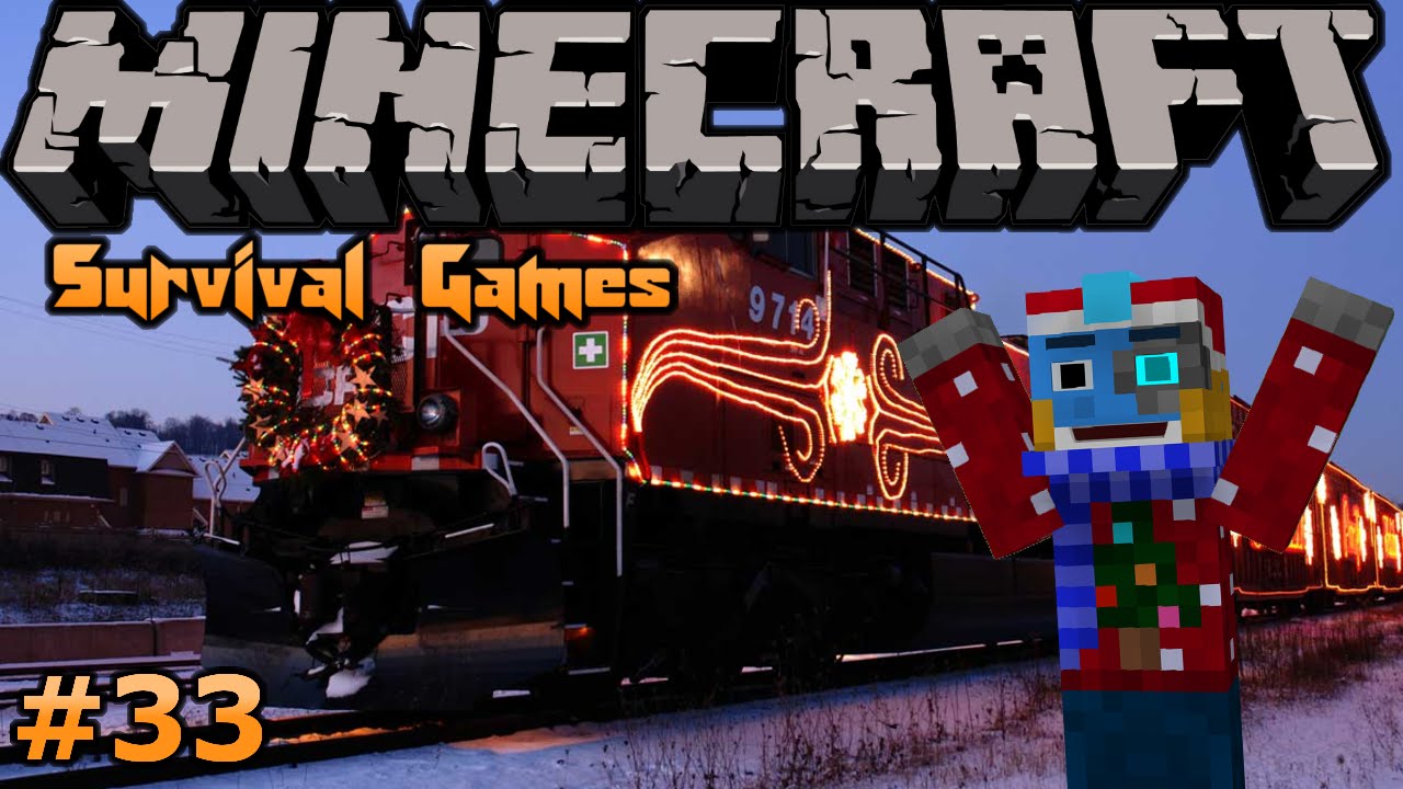 All aboard the Christmas train! Minecraft Survival Games Ep 33 - YouTube