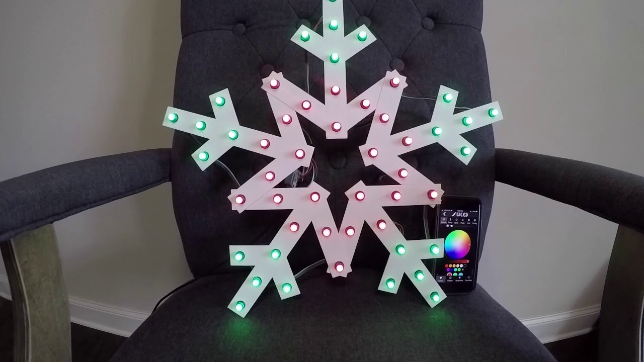 LED Snowflake for #Christmas2020 - YouTube