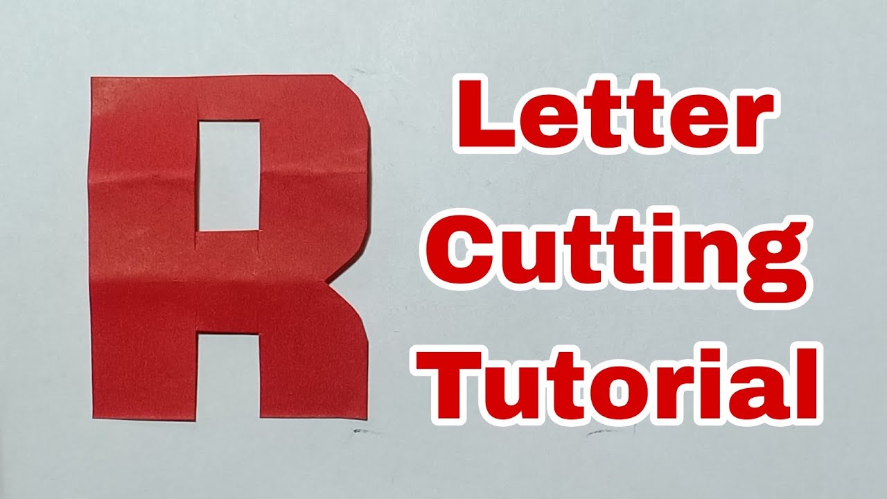 Letter cutting tutorial (R) #lettercutting #tutorial - YouTube