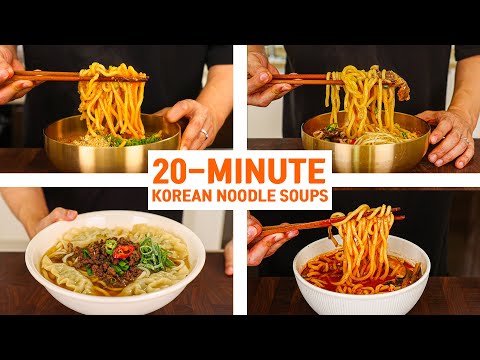 20 Minute Korean Noodle Soups that Will Change Your LIFE!