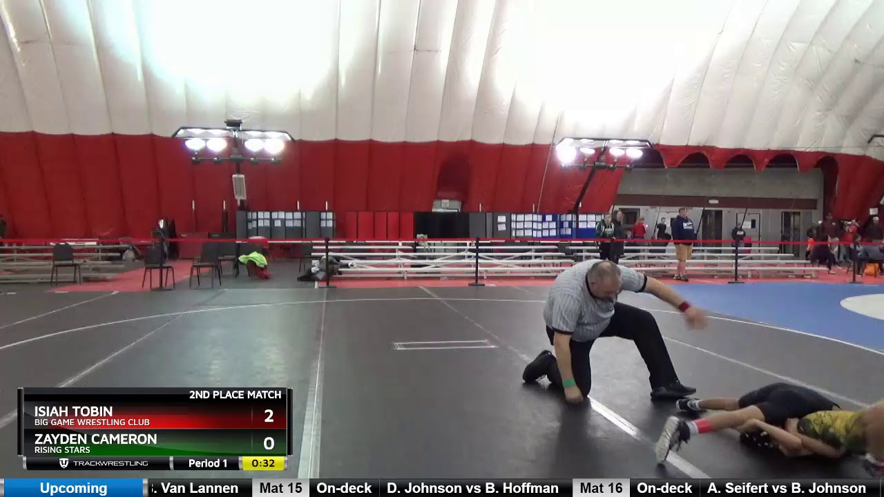 8U 70 Isiah Tobin Big Game Wrestling Club Vs Zayden Cameron RISING ...