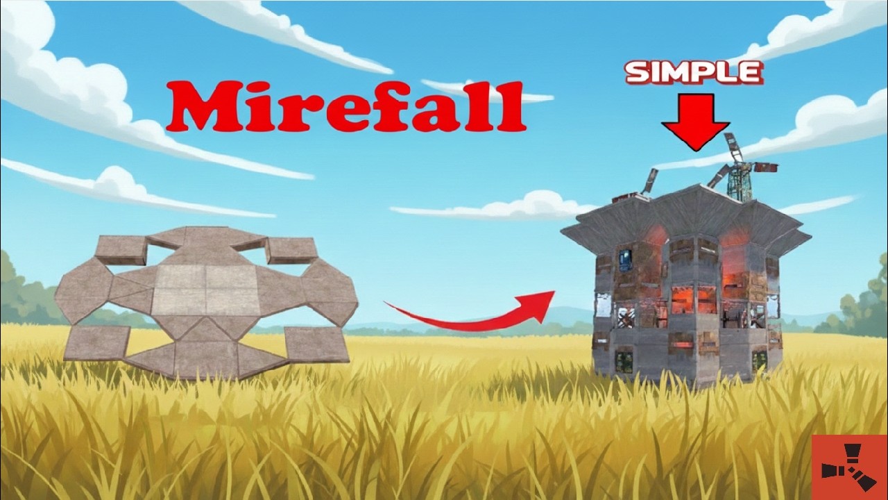 MIREFALL - 2x2 design - solo/duo/trio. 2025 - META peaks / compact Rust base design - YouTube