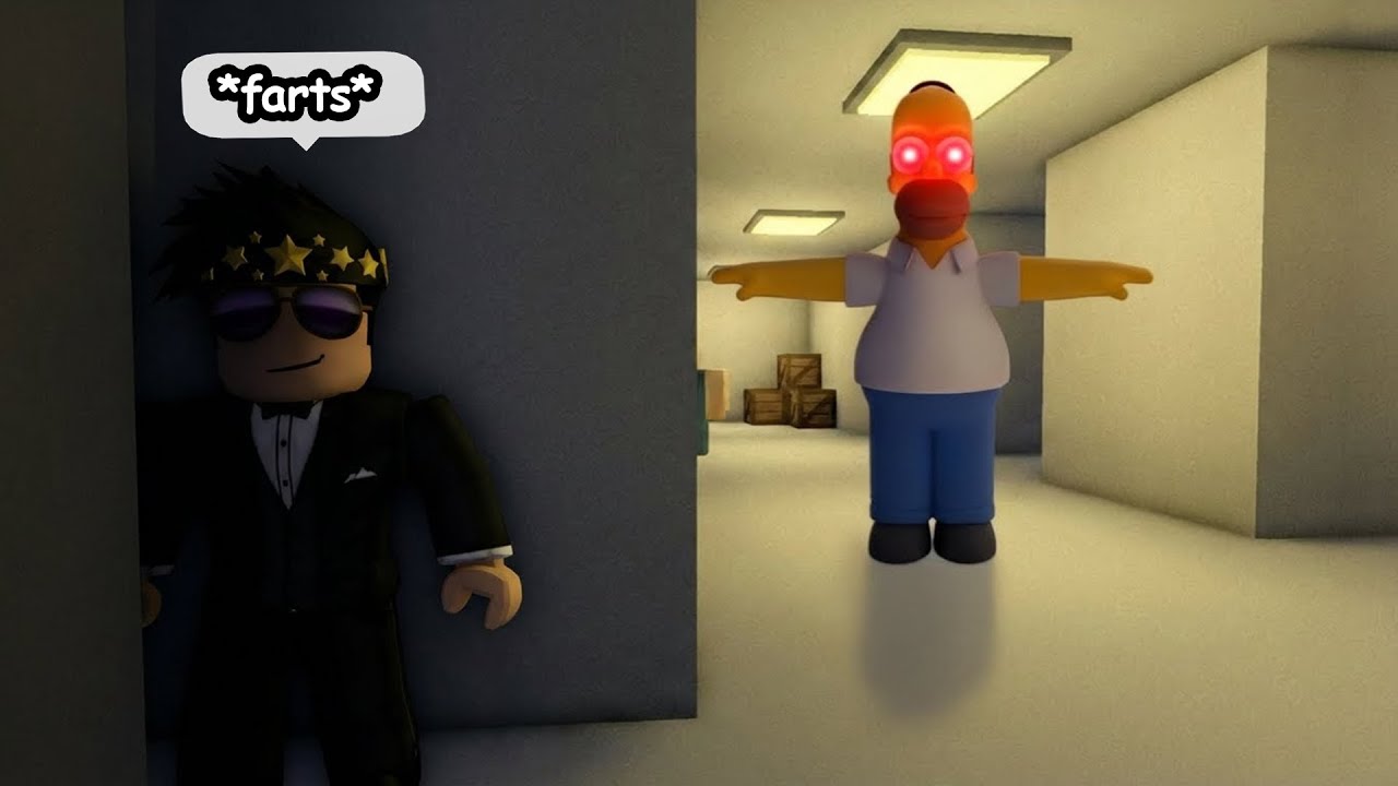 I Played Hide and Seek Against Homer in Roblox - YouTube