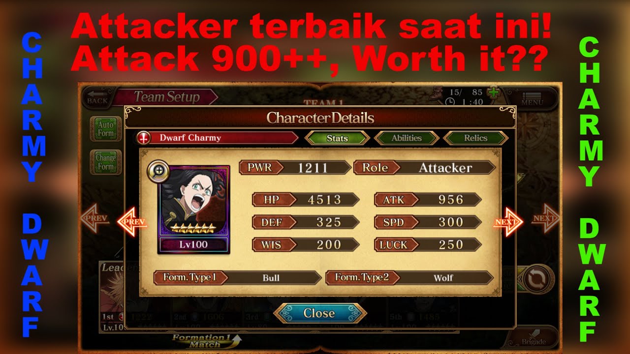 Bahas Gacha Baru Dwarf Charmy! Attacker Terbaik Saat Ini? - Black ...