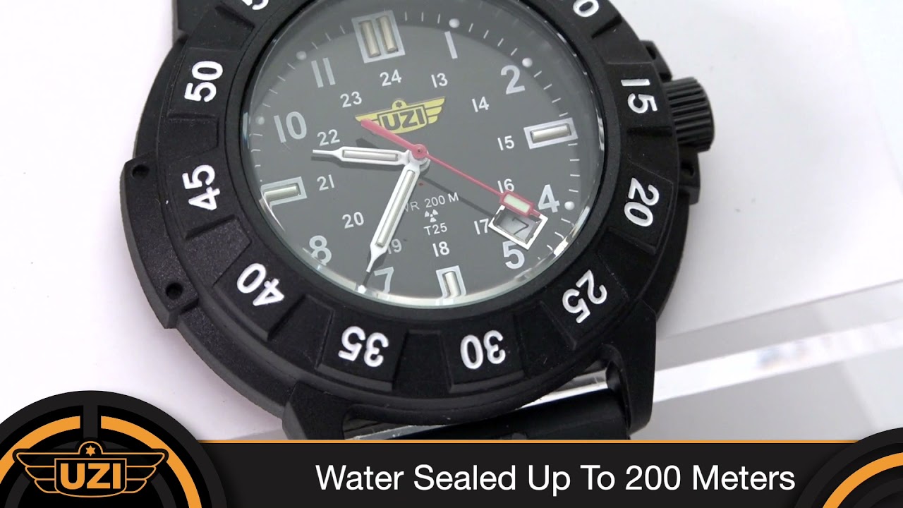 UZI-001 | Protector Watch | Tritium Watch - YouTube