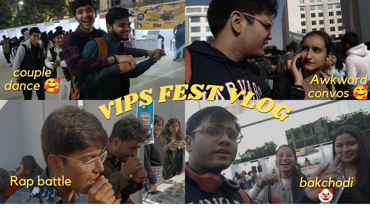 S.H.I.T SHOW KA PEHLA VLOG| SPANDAN 2022|VIPS Vlog| @HarshitKalra ki ...