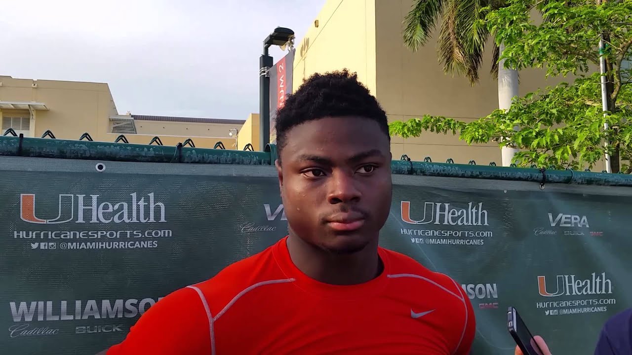 Gus Edwards - #CanesCamp Day 2 (Aug. 6) - YouTube