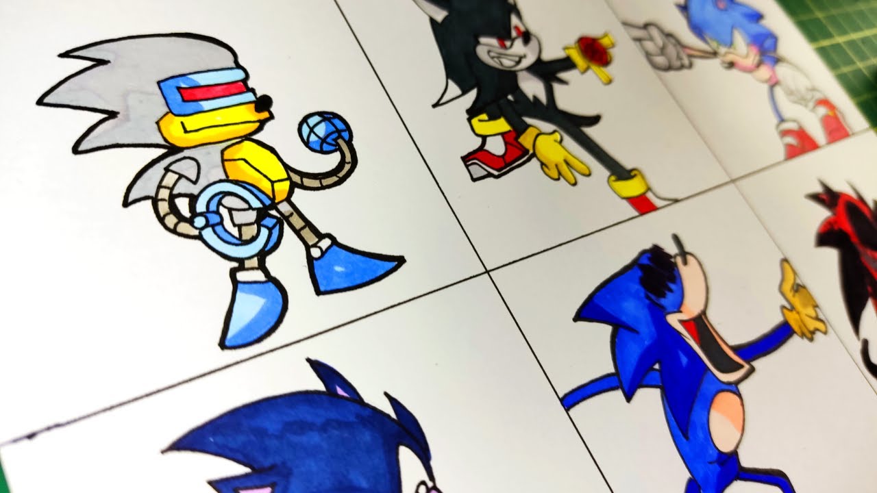 dibujo FRIDAY NIGHT FUNKIN VS Super Sonic Smackdown FULL WEEK (FNF ...