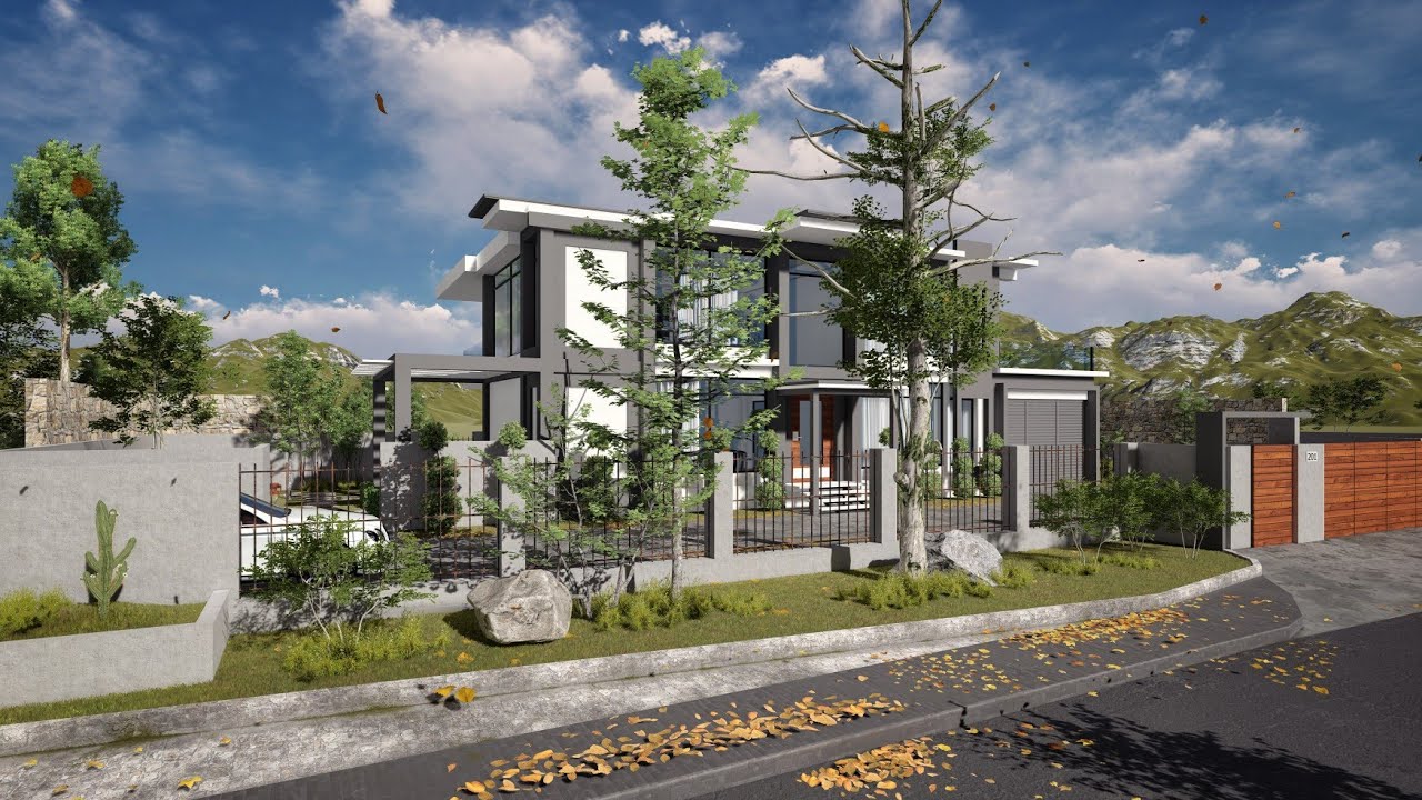 Modern Residential Building (Achitectural Animation) - YouTube