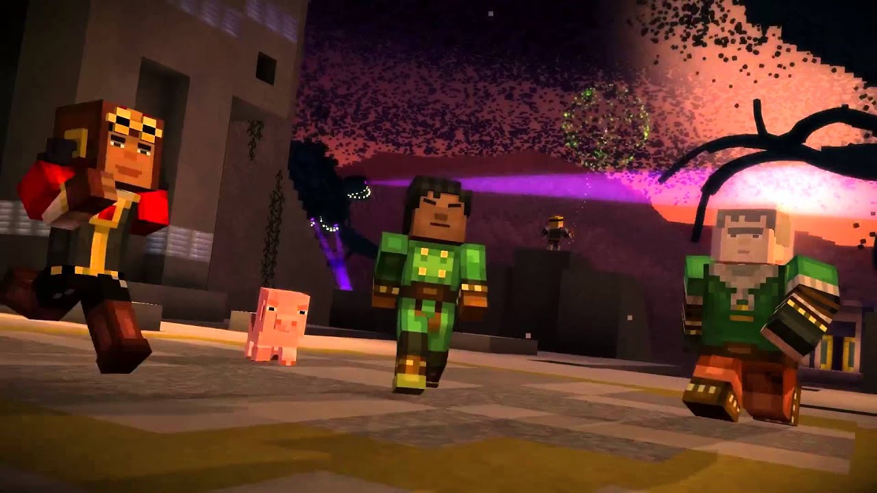 Minecraft Story Mode Chapter 4 Ending Last Part 凋零風暴之戰 - YouTube