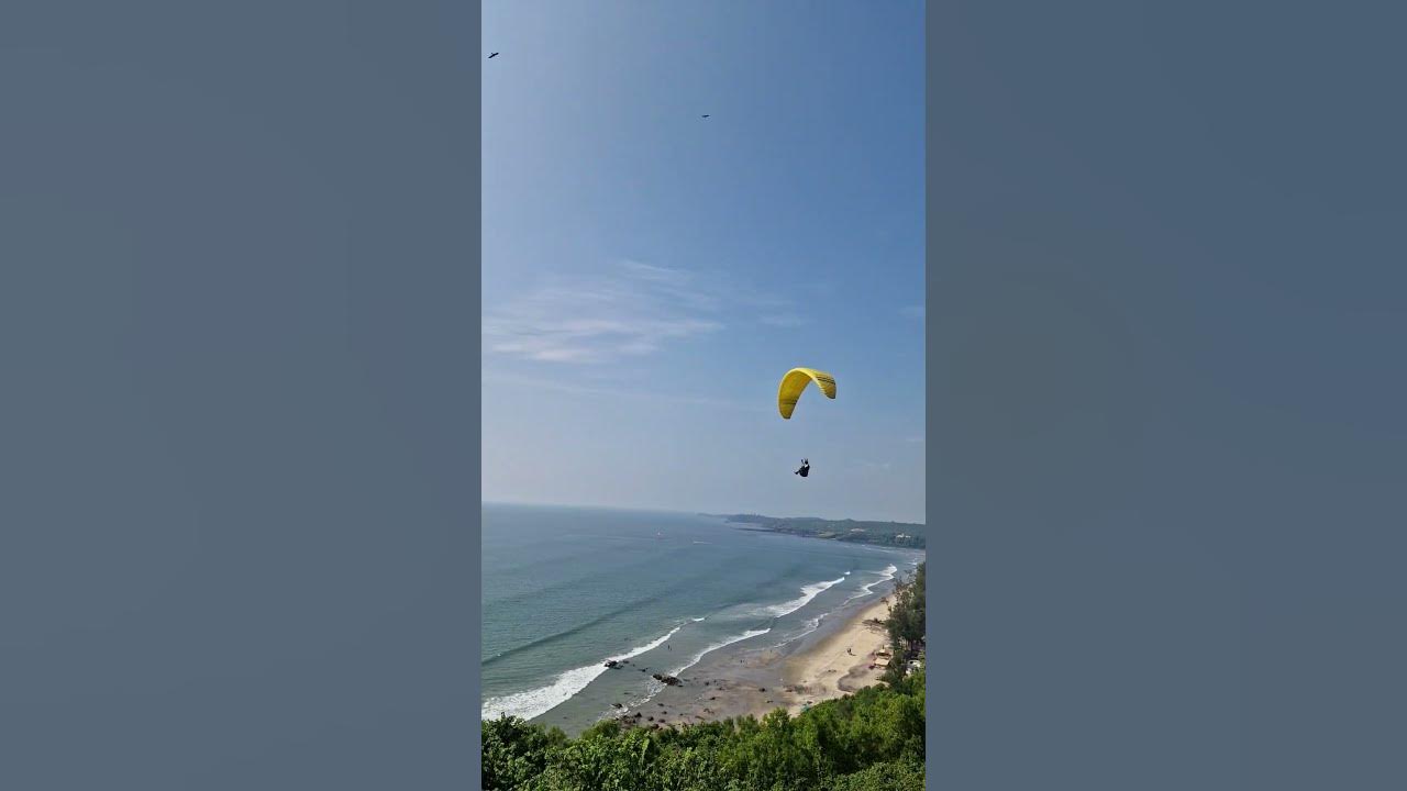 Paragliding flying adventures joyrides in Goa Arambol Querim Beach Glider 777Gliders Queen2 ...