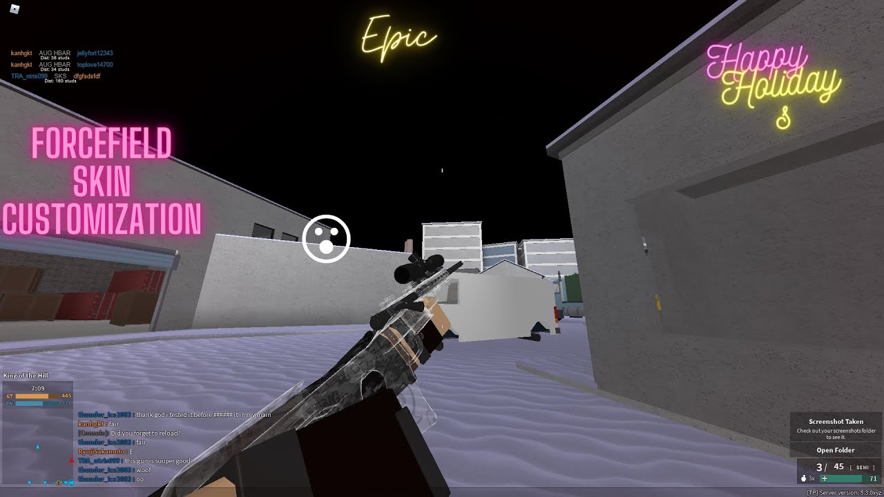 Forcefield Gun Skins Phantom Forces Test Place - YouTube