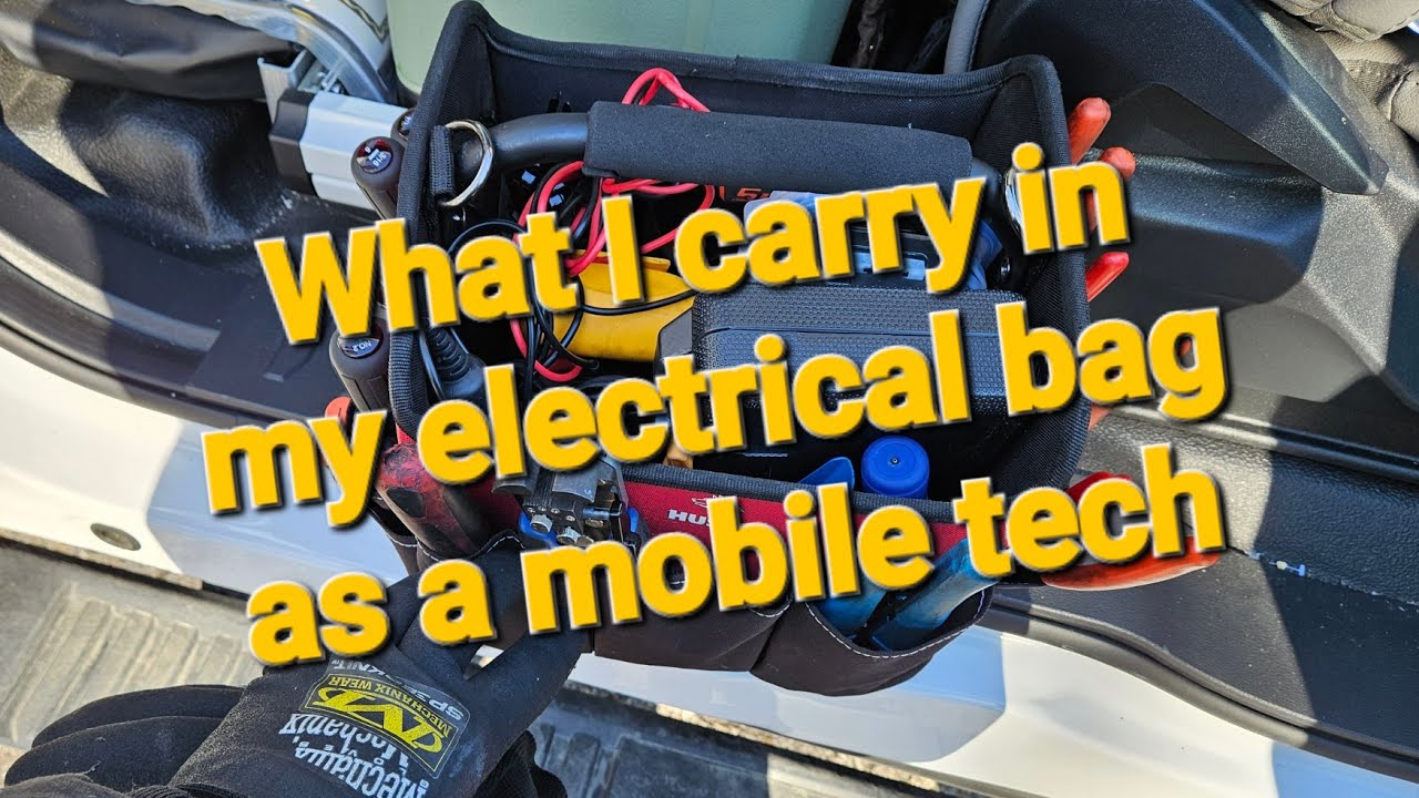 My electrical bag as a mobile tech - YouTube