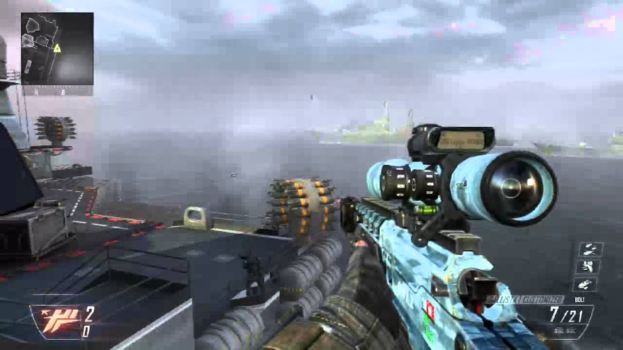 Call of Duty Black Ops 2 trickshot on map carrier - YouTube