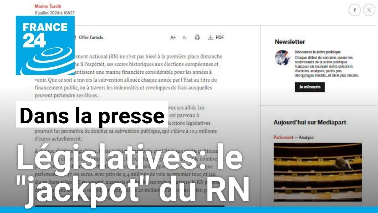 Les européennes, les législatives, et le "jackpot' du RN • FRANCE 24 ...