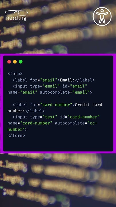 a11y: Snippet - Autocomplete #shorts #snippets #snippet - YouTube