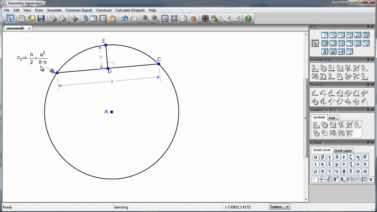 Code generation in Geometry Expressions 3 - YouTube