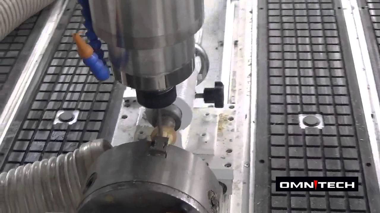 Rotary on the table engraving cylinder wood 2 - YouTube