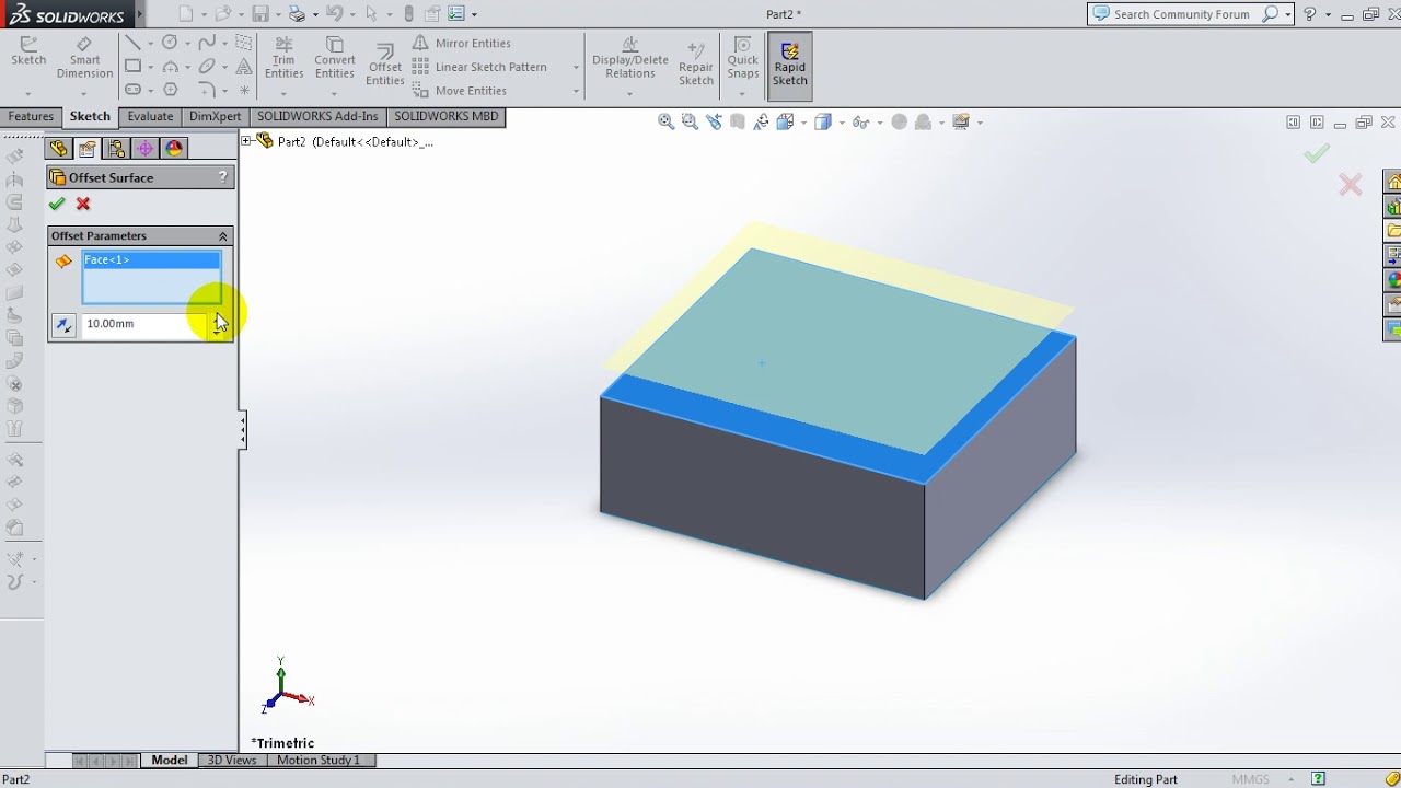 78 SolidWorks 2015 Surface Tutorial 78 Delete Face vs Delete Body - YouTube