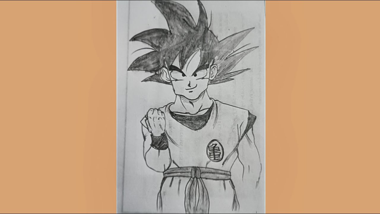 How to Draw a Goku Ainme|Goku Ainme full body ||Easy Anime drawing ...
