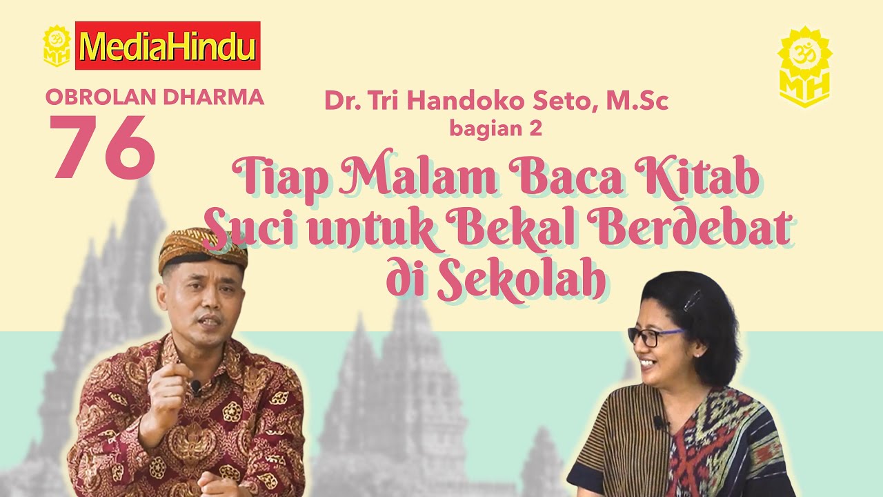 Sosok | Tri Handoko Seto: Tiap Malam Baca Kitab Suci untuk Bekal ...