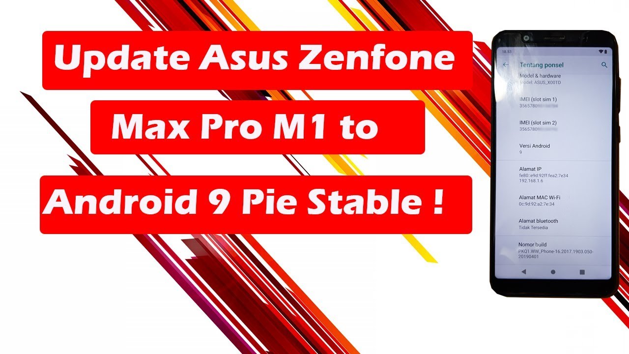 Cara Update Asus Zenfone Max Pro M1 ke Android Pie 9 Stable - YouTube