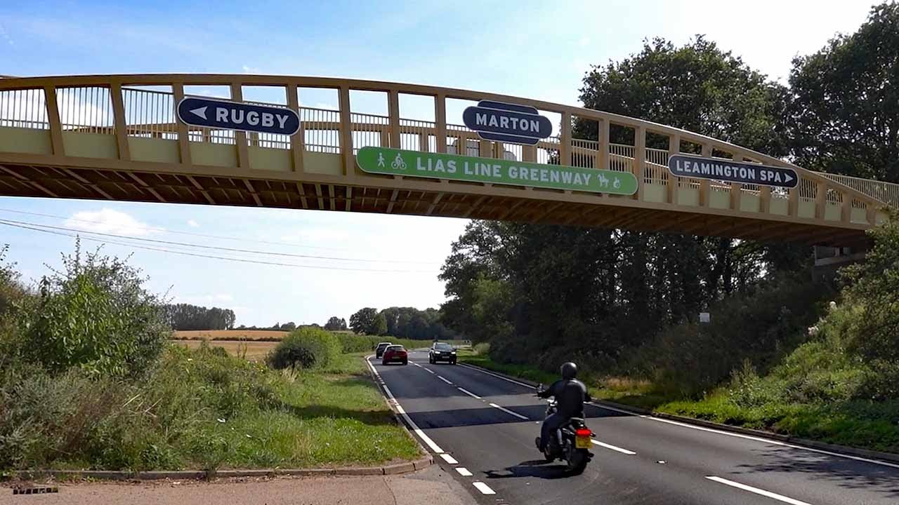 New Bridge at Marton: Lias Line Greenway - YouTube