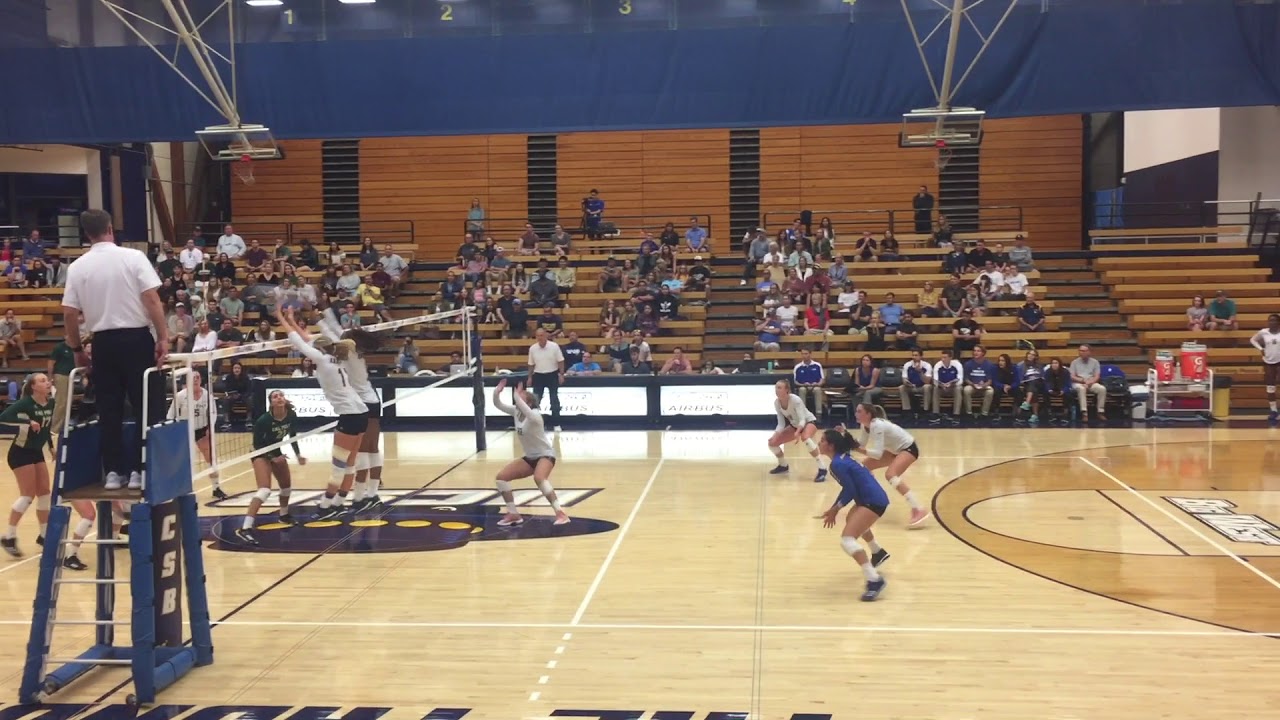 women SLO vs UCSB 2017 Volleyball Highlights - YouTube