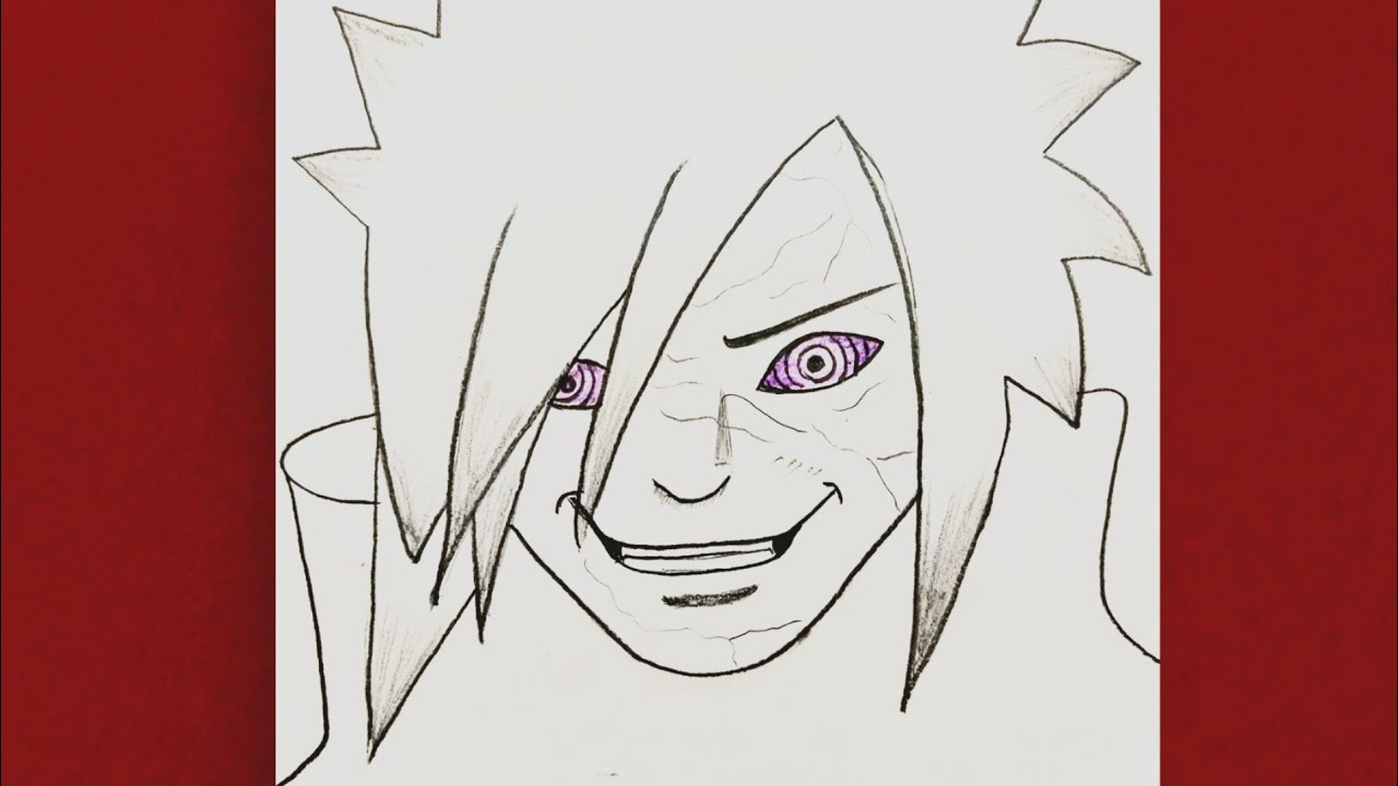 Madara Uchiha drawing || how to draw Madara Uchiha step by step ...