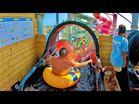 The Spider Water Slide with a Crazy Ending | Frenzy Waterpark 