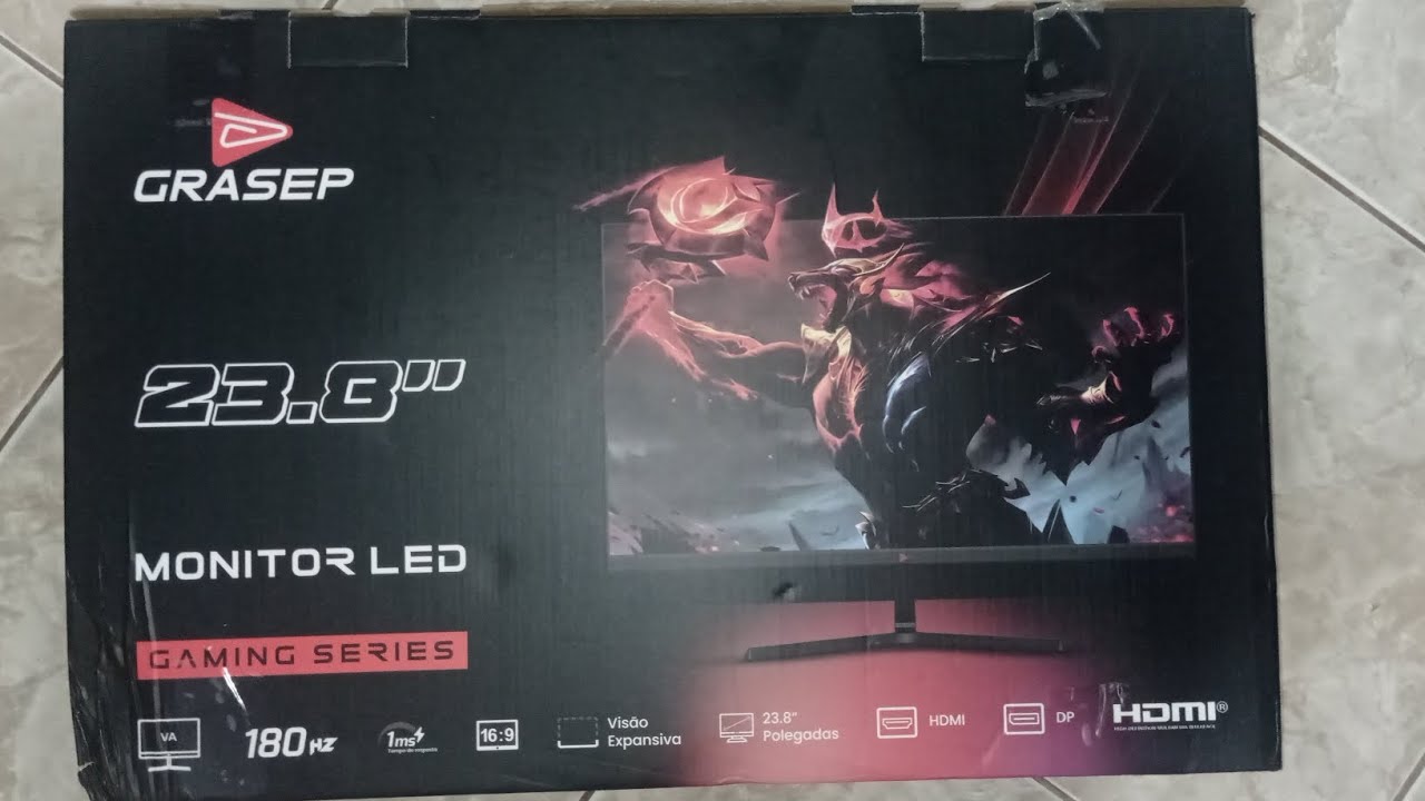 Review Monitor Grasep 23.8 180hz 1ms 1080p D-238G/180H + Dica de como ...