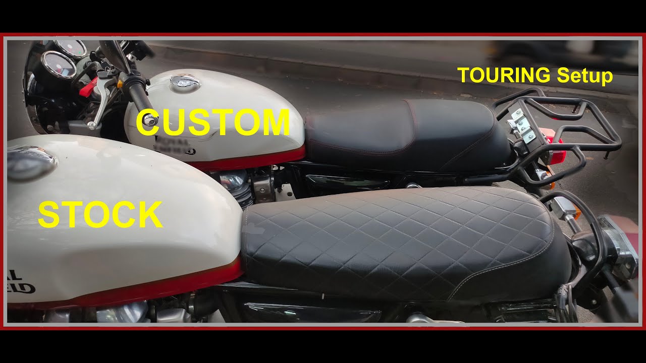 Interceptor CUSTOM Seat Modification | TOURING Setup | Back Rest | Back ...