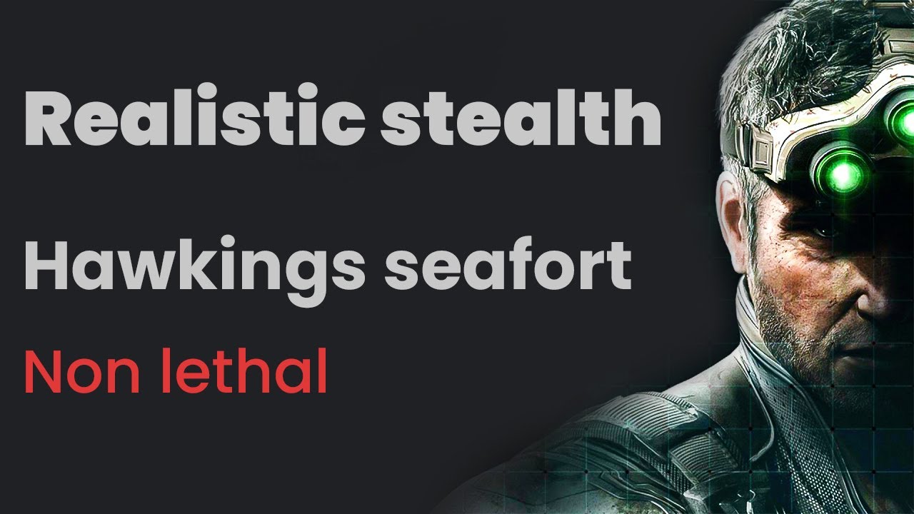 Stealth Mastery At Hawkings Seafort | Splinter cell Blacklist - YouTube