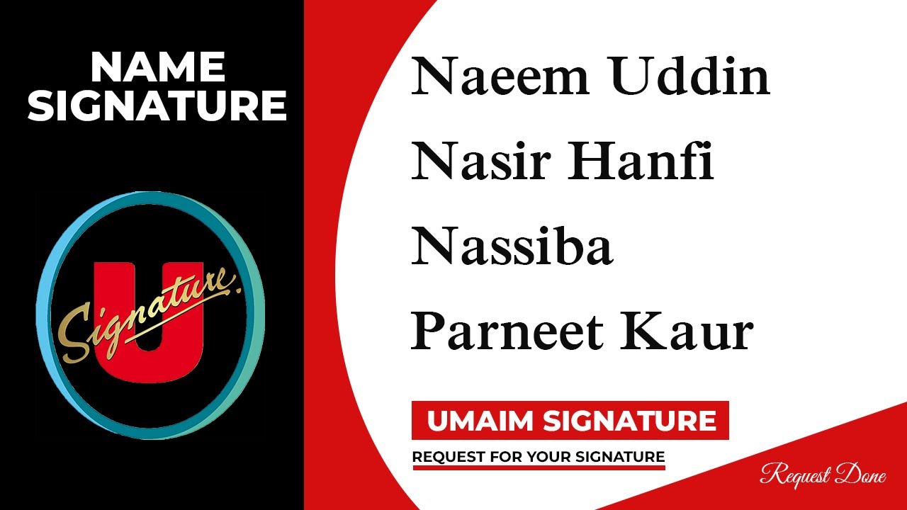 Naeem Uddin | Nasir Hanfi | Nassiba | Parneet Kaur Name Signature | 3 ...