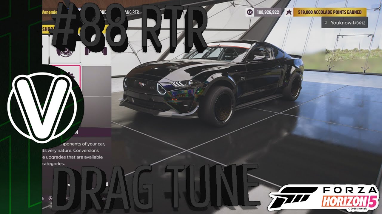 Forza Horizon 5 | #88 Ford Mustang RTR Drag Build And Tune *SLEEPER ...