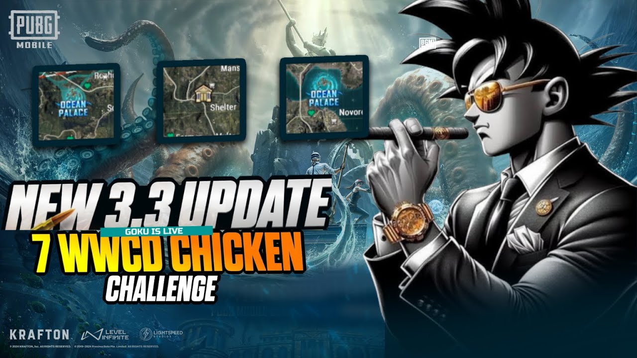 7 CHIKEN KA DUKH 🥲| NEW 3.3 BGMI UPDATE IS HERE | GOKU IS LIVE - YouTube