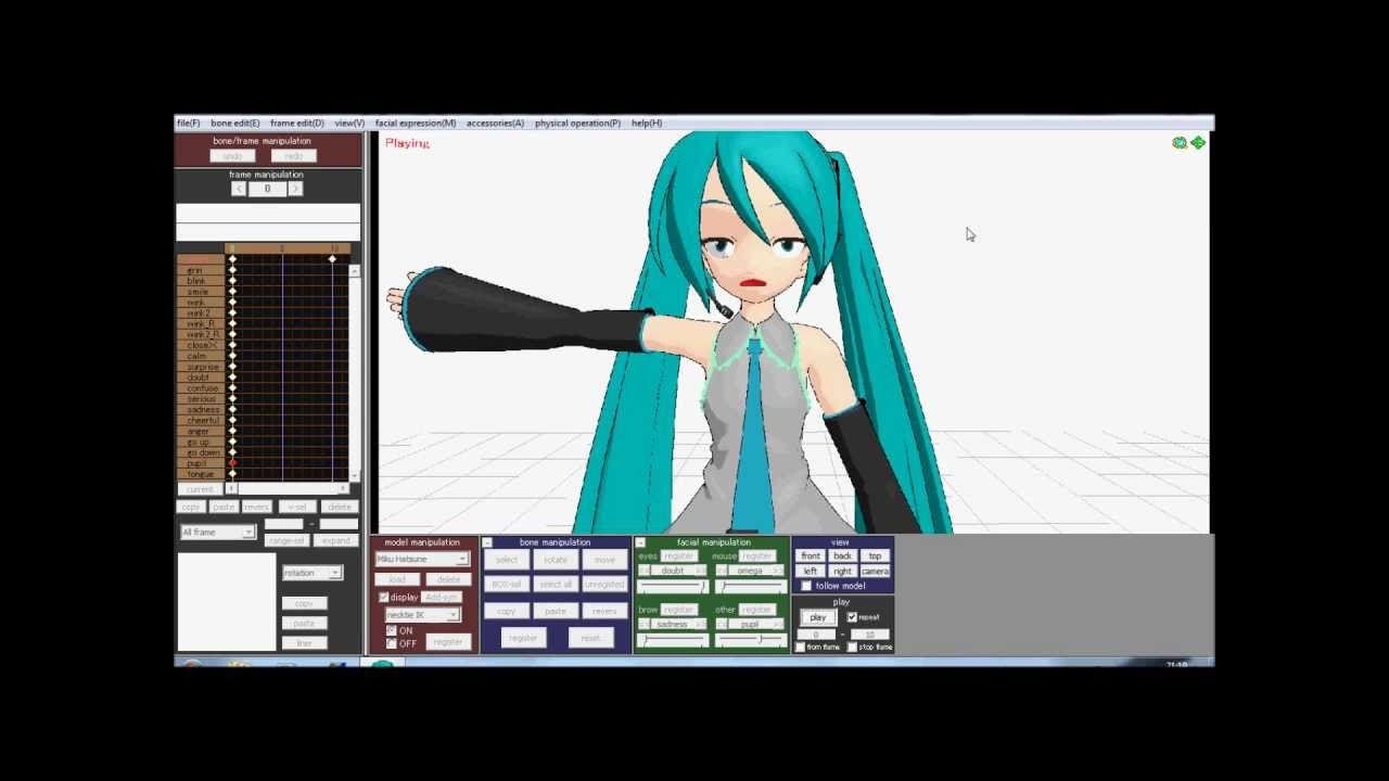 Miku Miku Dance Basic Tutorial - YouTube