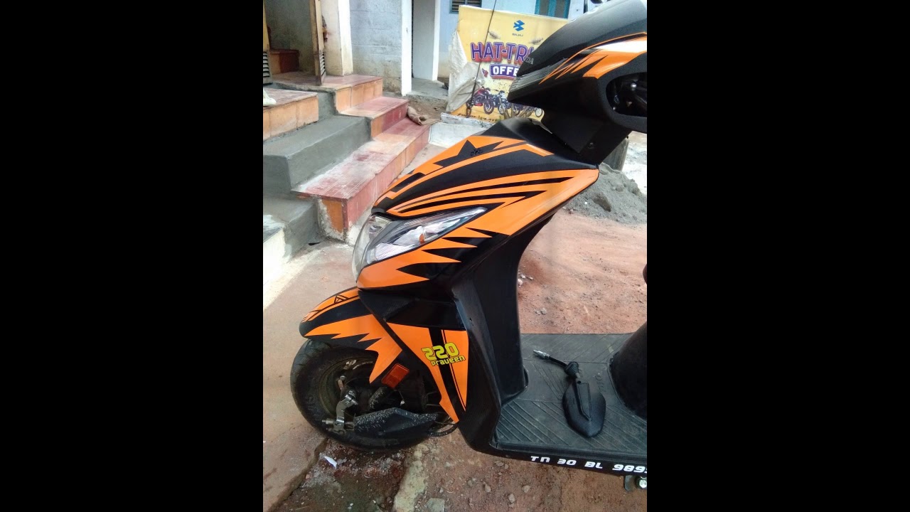 #Dio #GlossyOrange #GlossyBlack #Stickering #Wrapping with Designs ...