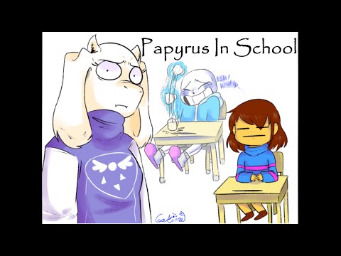 Papyrus in school | UnderTale Comic Dub