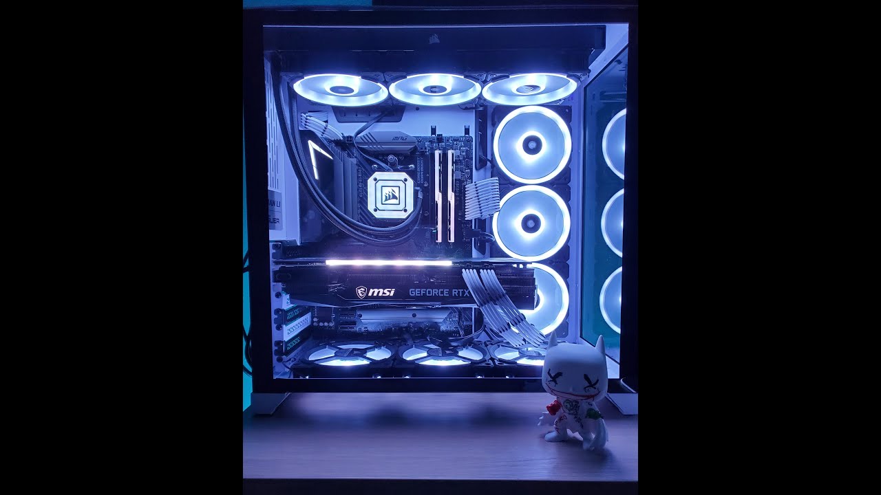 White and Black PC build - YouTube