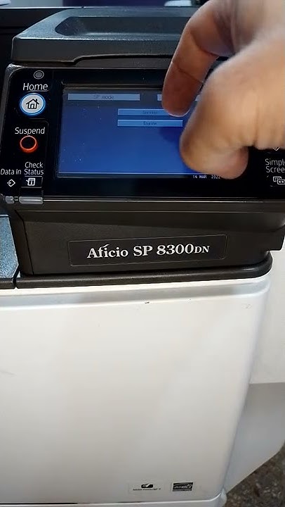 Ricoh SP8300 cómo ingresar al Menú SP - YouTube