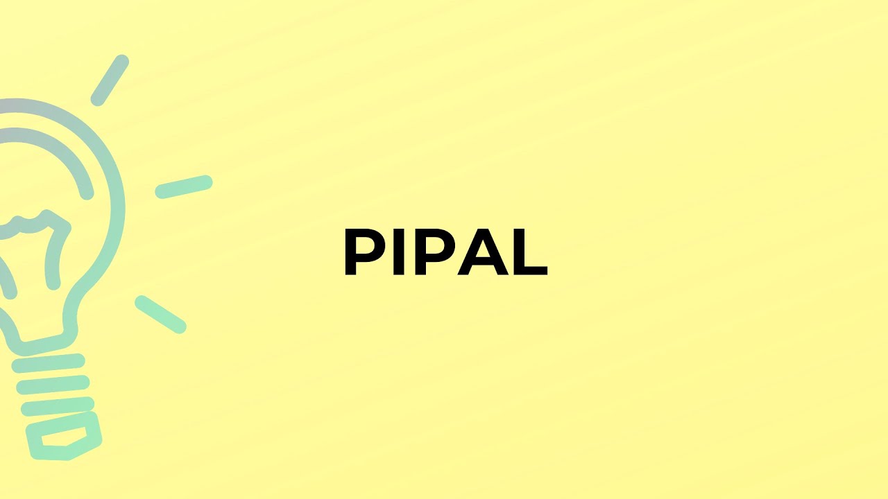 What is the meaning of the word PIPAL? - YouTube