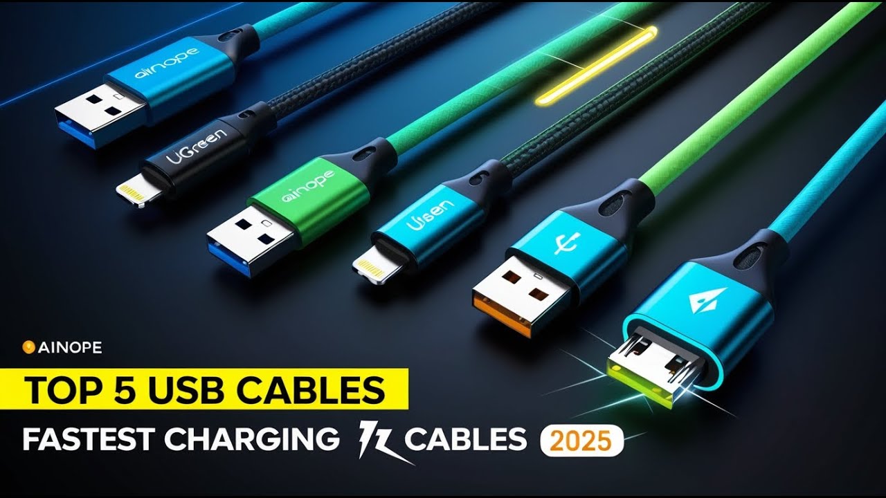 Top 5 Best USB Cables 2025 🔌 | Fast Charging, Durable & High-Speed ...