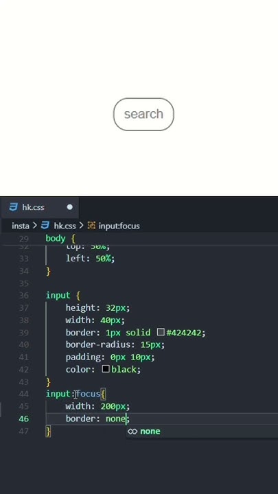 create search bar button using CSS. #webdevelopment #programmer #search #coding #codelife # ...