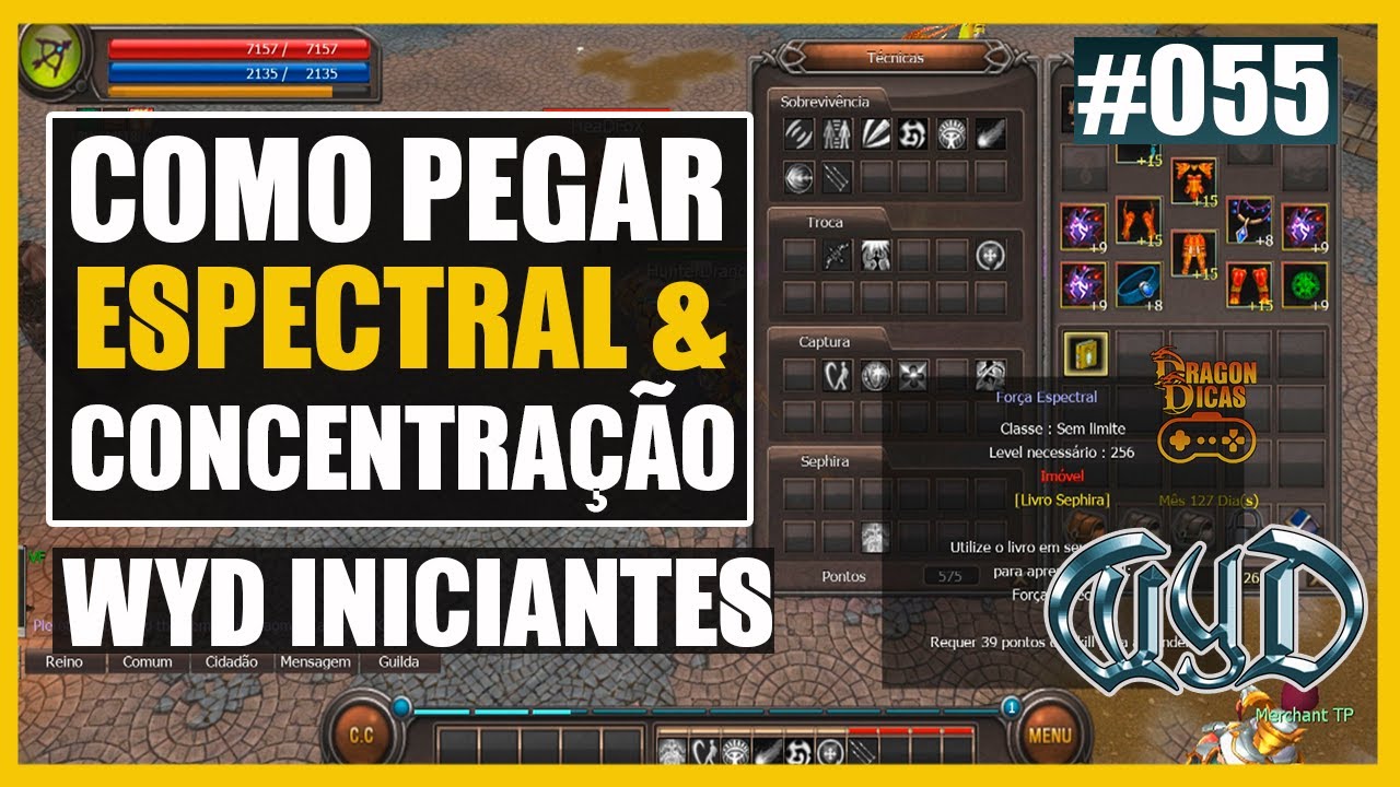 Como conseguir Espectral e Concentração WYD GLOBAL | WYD INICIANTES 055 ...
